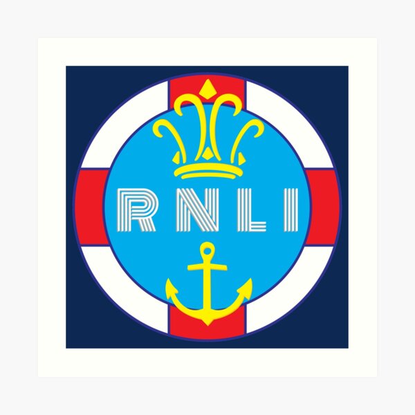 "RNLI Lifeboat Rescue Logo" Art Print for Sale by skocartwork | Redbubble