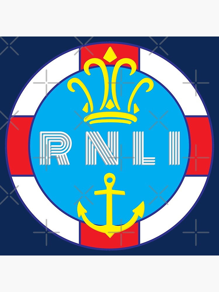 "RNLI Lifeboat Rescue Logo" Poster for Sale by skocartwork | Redbubble