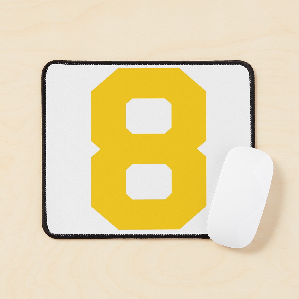 "Number 8, Yellow eight, Sports number 8" Sticker for Sale by ...