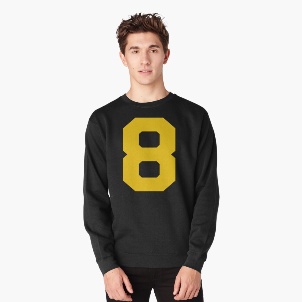 "Number 8, Yellow eight, Sports number 8" Sticker for Sale by ...