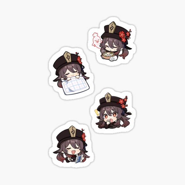 "HuTao (2) Chibi Genshin Impact" Sticker by LokittyLevi | Redbubble