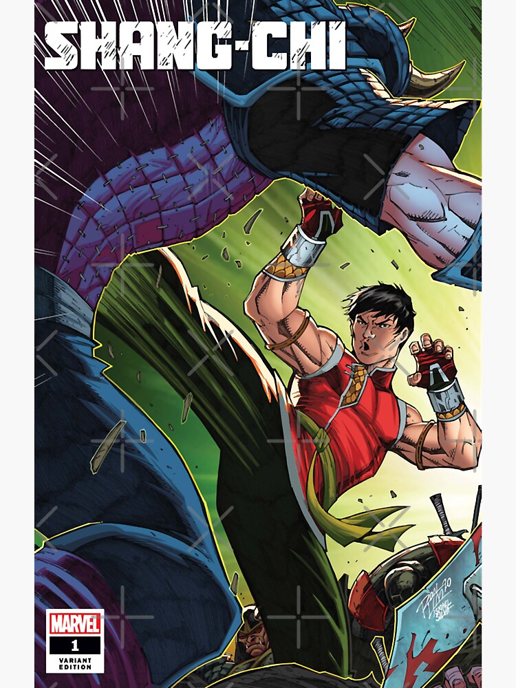 "Astute Work Hard And Discipline Funky Shang-Chi Kick Funny" Sticker by ...