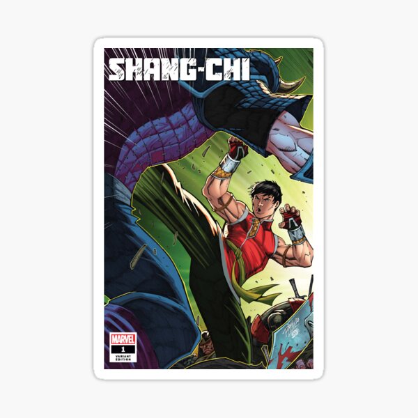 "Astute Work Hard And Discipline Funky Shang-Chi Kick Funny" Sticker by ...