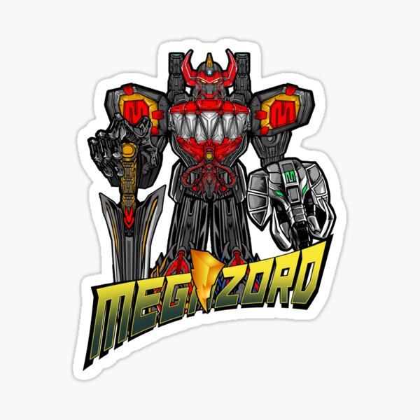 Pegatina «Más que impresionantes regalos gráficos geniales de Megazord ...