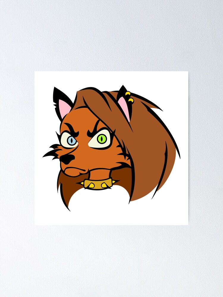 "Angry Dog Girl" Poster for Sale by BarkSeal9 | Redbubble