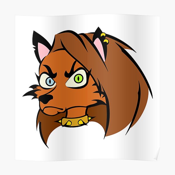 "Angry Dog Girl" Poster for Sale by BarkSeal9 | Redbubble