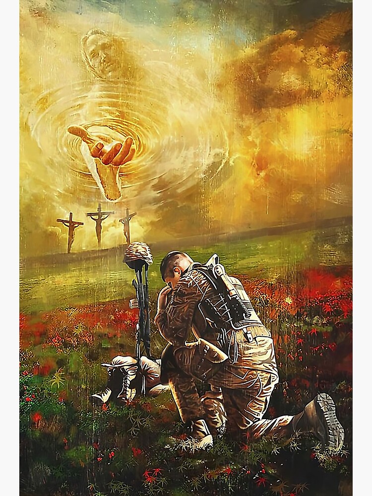 "jesus veteran army art" Poster for Sale by AleehaZenger | Redbubble