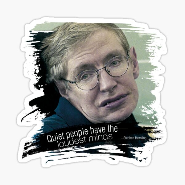 "Stephen Hawking Photo" Sticker by redshop036 | Redbubble