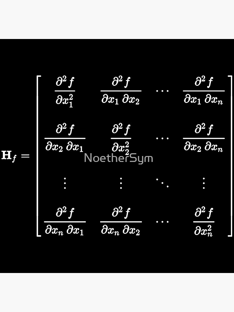 Hessian Matrix, Important Tool Of Differential Calculus Dark Version ...