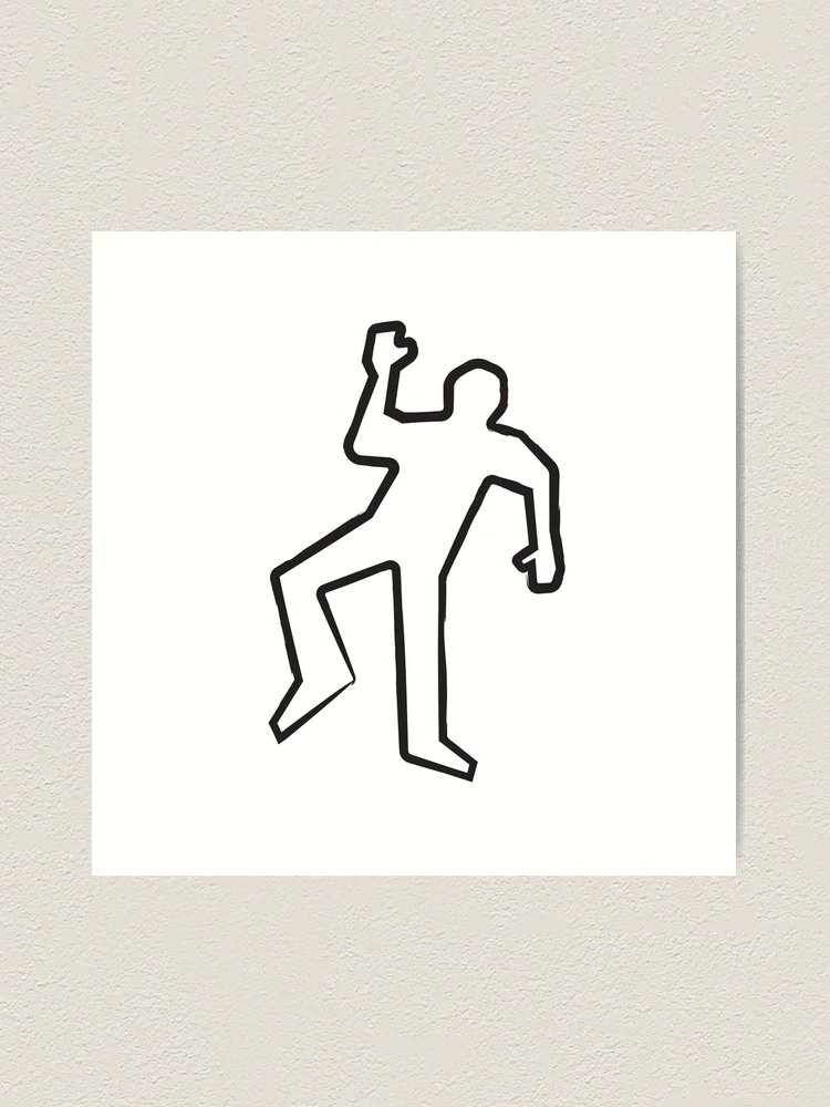 Chalk Body Outline Drawing