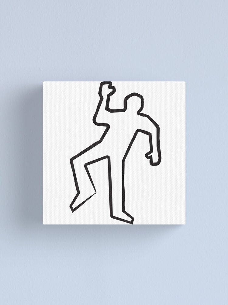 "Dead Fred Crime Scene Body Outline " Canvas Print for Sale by ...