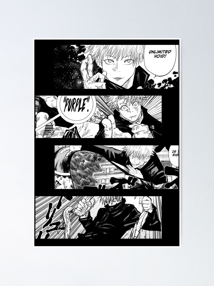 Póster «Satoru Gojo Jujutsu Kaisen Manga Panel Diseño» de ...