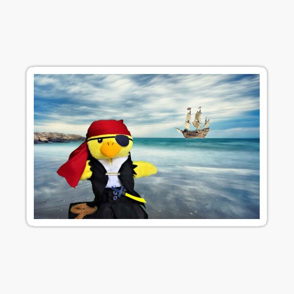 "Danny Ducks Pirate Adventure" Sticker by PFJ-Designs | Redbubble