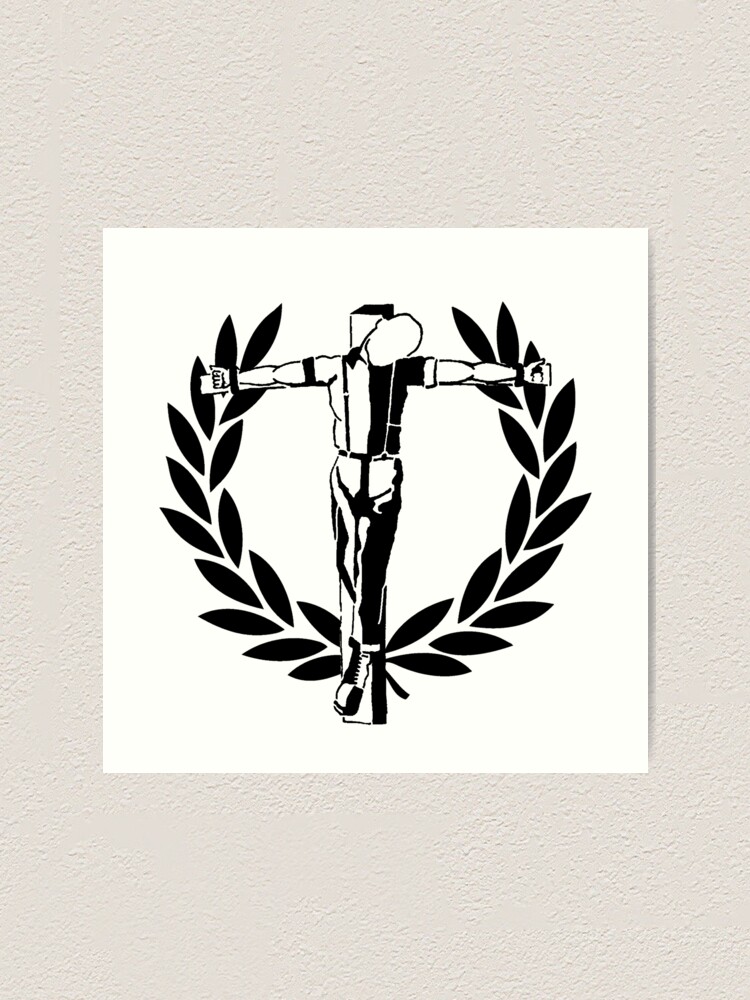 "Crucified Skinhead - Laurel Leaf" Art Print for Sale by Mindriot ...