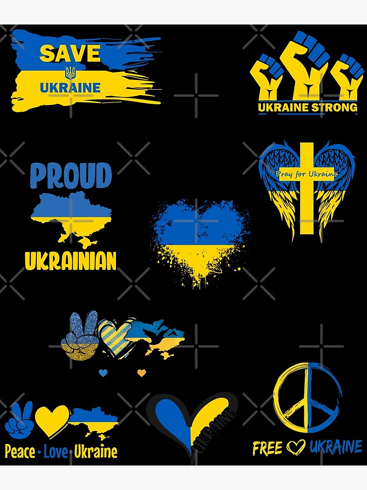 "Ukraine Sticker Pack" Poster for Sale by SamXDesigns | Redbubble