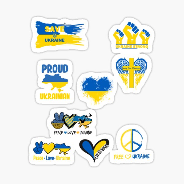 Ukraine Sticker Pack Sticker By Samxdesigns Redbubble