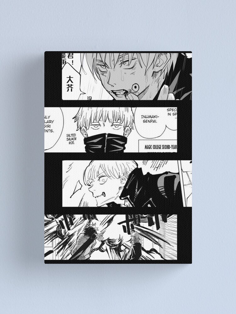 "Toge Inumaki Jujutsu Kaisen Manga Panel Design" Canvas Print for Sale ...