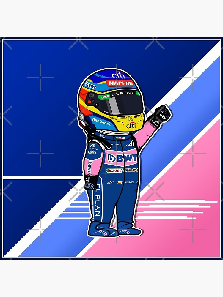 "Mini Fernando Alonso Alpine f1 team 2022" Poster by GGKshop5 | Redbubble