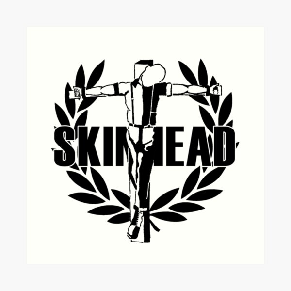 "Crucified Skinhead - Laurel Leaf Skinhead" Art Print for Sale by ...