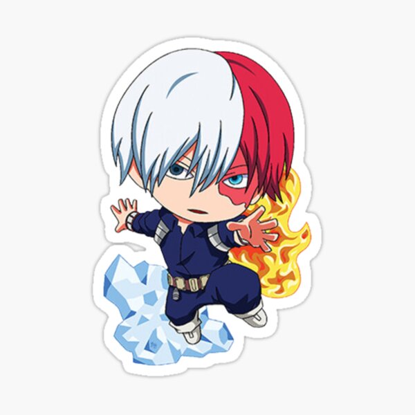 "Todoroki " Sticker by animefashionhu | Redbubble