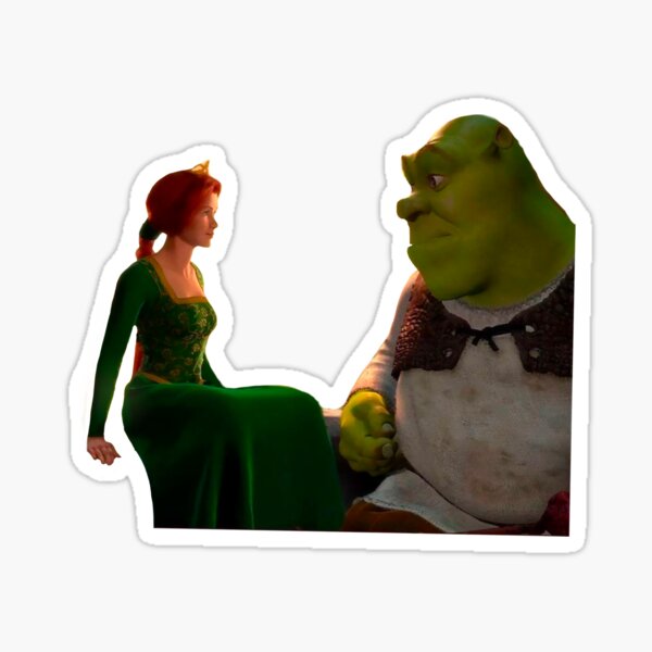 "Shrek and Fiona sticker" Sticker by AlbaGegunde | Redbubble
