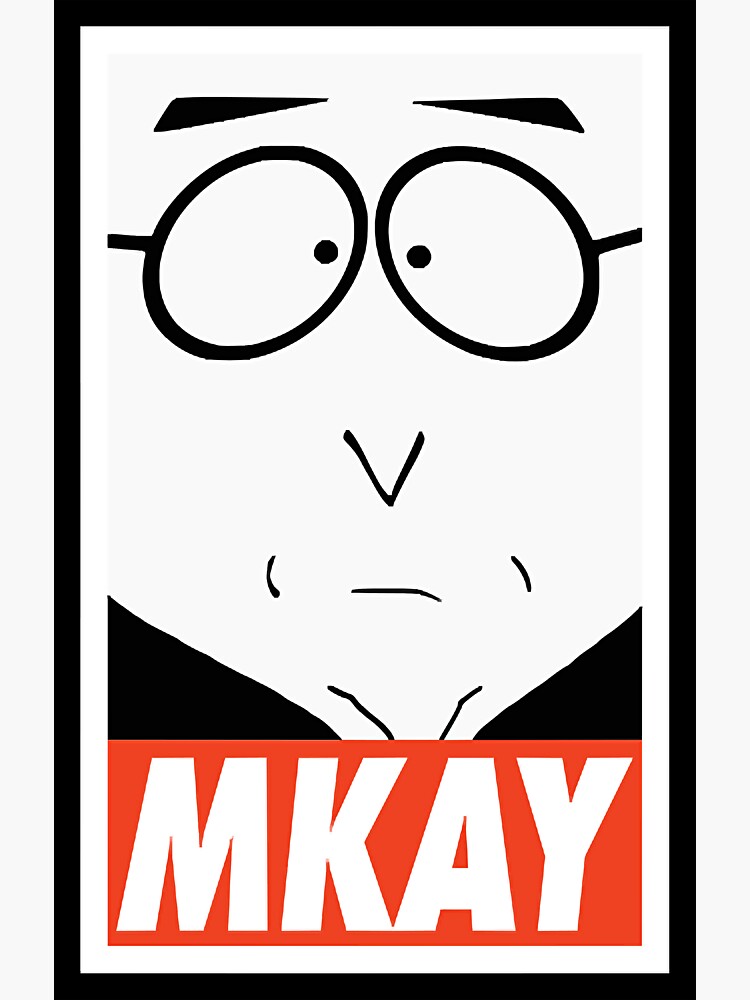 "MKAY " Sticker for Sale by LoganMobsby | Redbubble