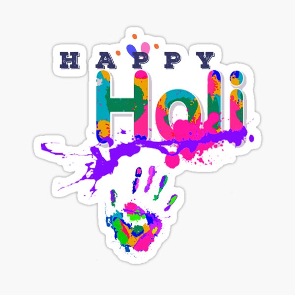 "Happy Holi 2022" Sticker by Sarah-J4 | Redbubble