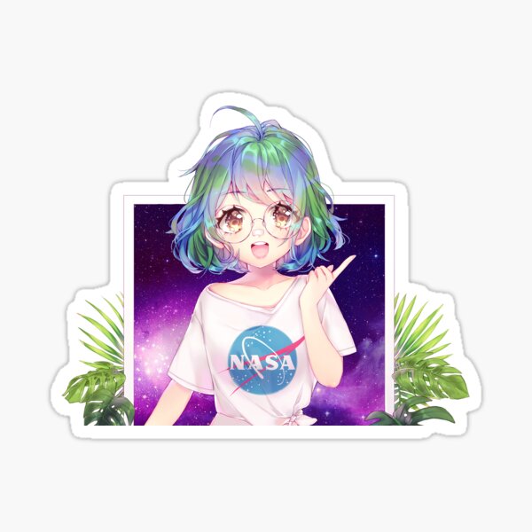 "Earth Chan " Sticker for Sale by Theanimebubble | Redbubble