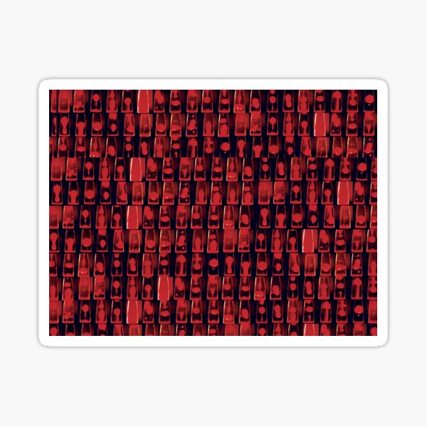 "Red bubble lamp" Sticker by MAREK-Designs | Redbubble