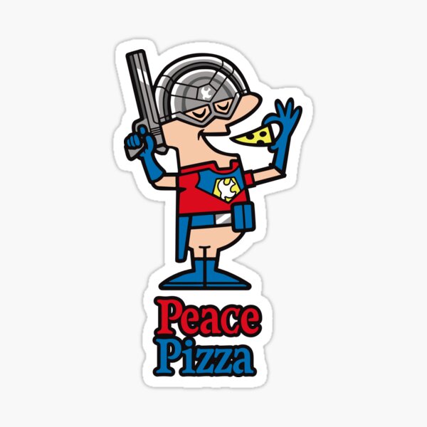 "Peace Pizza" Sticker by alhern67 | Redbubble