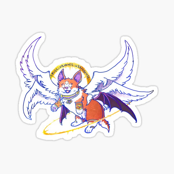 "Absolute CORGI God of Dogs!" Sticker for Sale by Okkeun | Redbubble