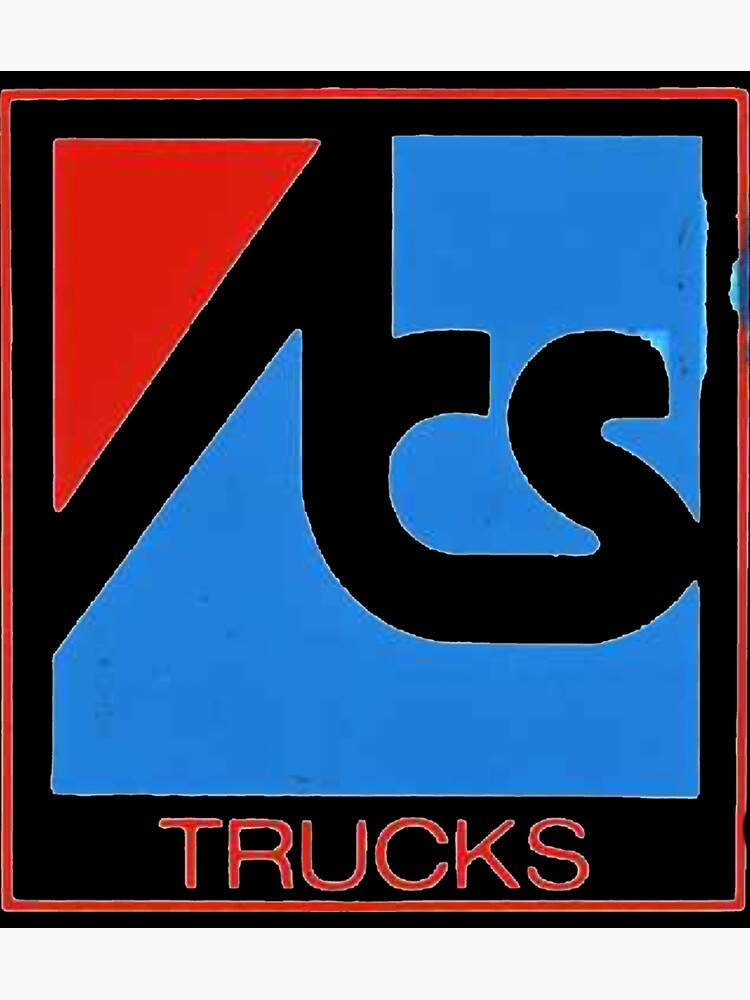 "Acs Trucks Retro Skateboard T Shirt Design Sticker" Poster for Sale by ...