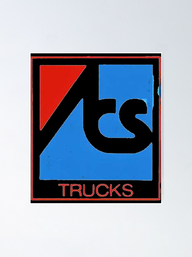 "Acs Trucks Retro Skateboard T Shirt Design Sticker" Poster for Sale by ...