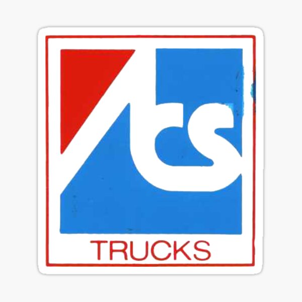 "Acs Trucks Retro Skateboard T Shirt Design Sticker" Sticker by ...