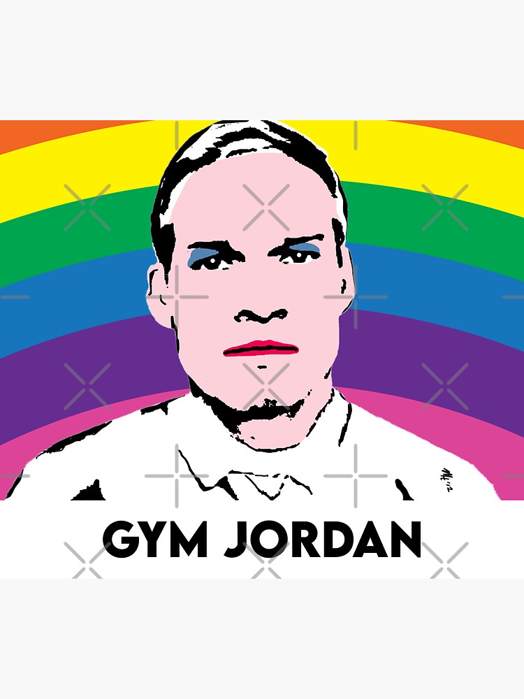 "Gym Jordan" Sticker by StrangeBrewArt | Redbubble