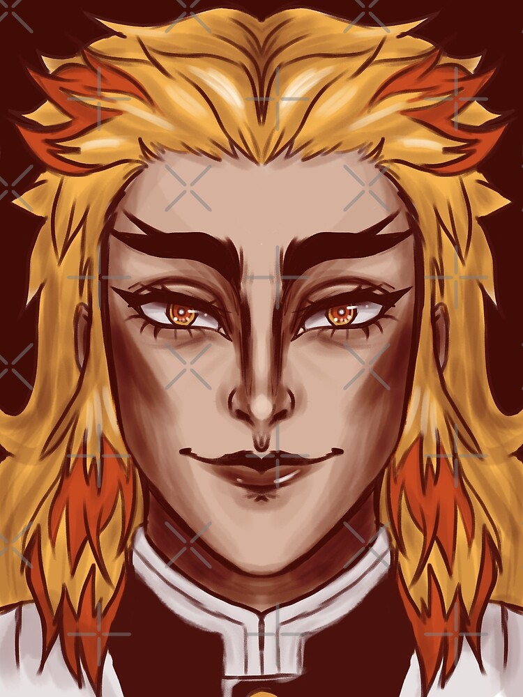 "Rengoku Kyojuro Digital Art" Art Print by Lee-Dunmire | Redbubble