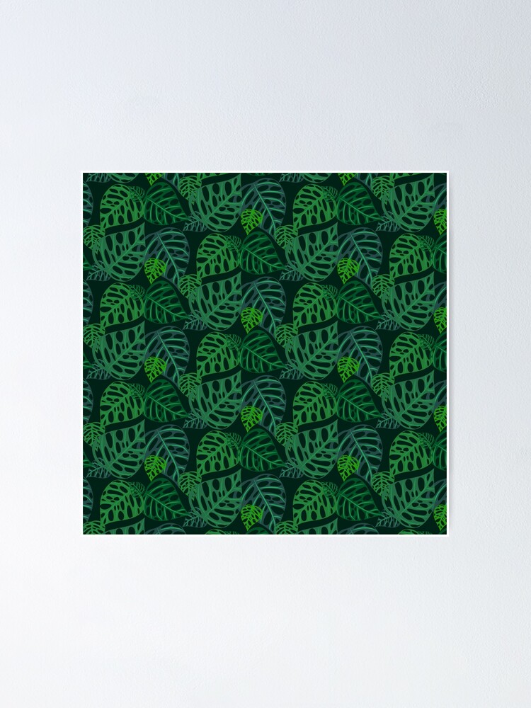 "Skeleton Monstera " Poster by liveinpaper | Redbubble