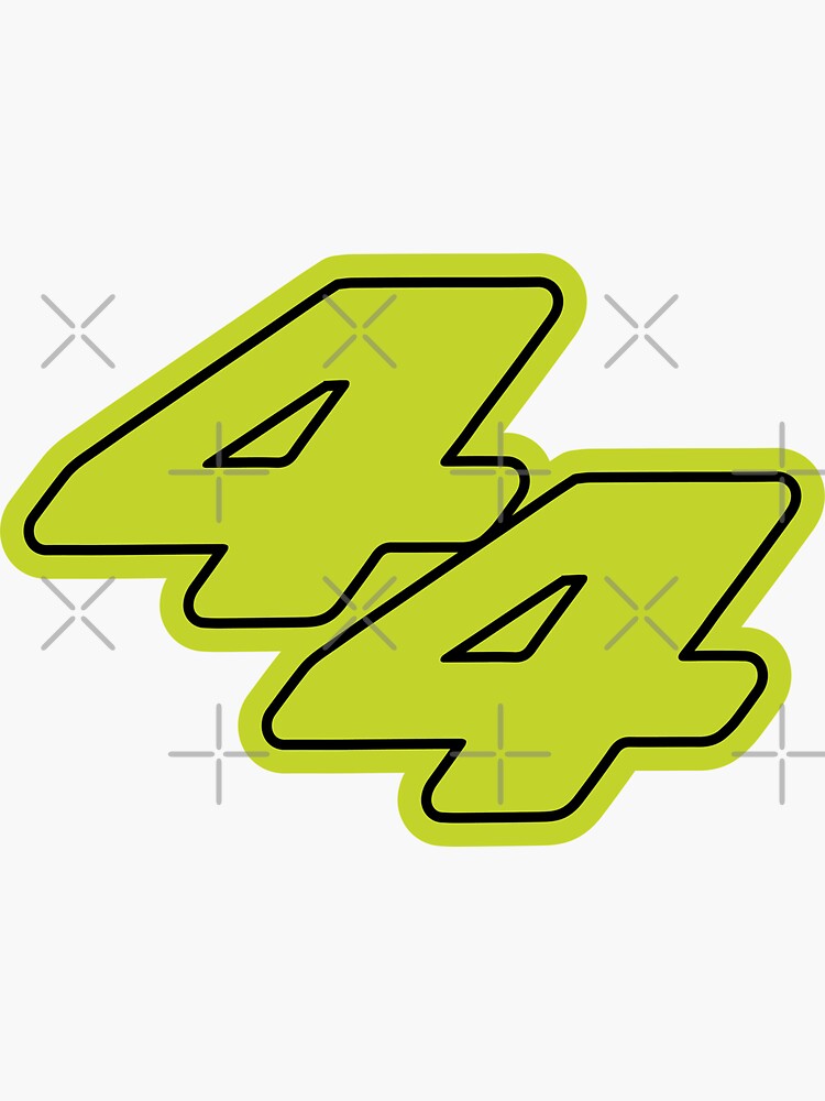 "Lewis Hamilton 44" Sticker for Sale by fanaction | Redbubble