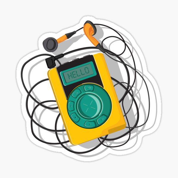 "VINTAGE AUDIO PLAYER" Sticker by vladimirribak68 | Redbubble