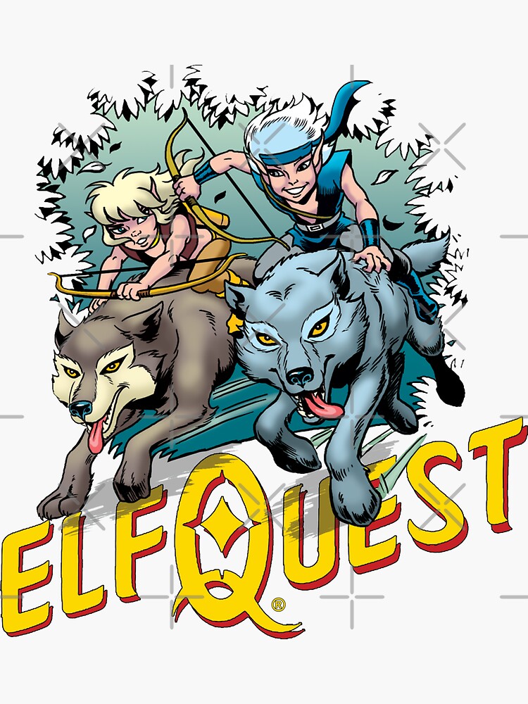 Young Cutter And Skywise Sticker By Elfquest Redbubble
