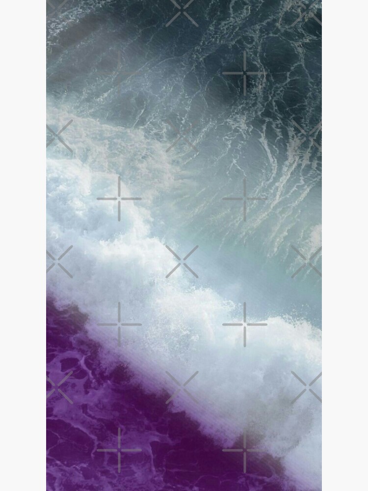 "Ace wave, subtle queer print" Sticker by Obscure- | Redbubble