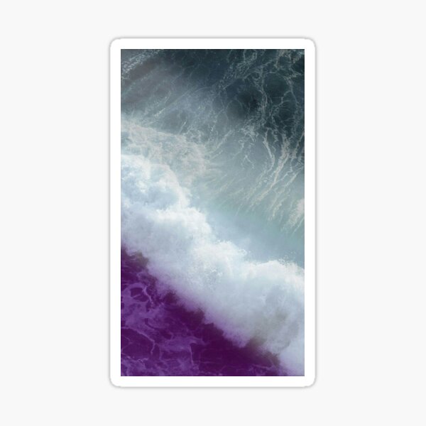 "Ace wave, subtle queer print" Sticker by Obscure- | Redbubble