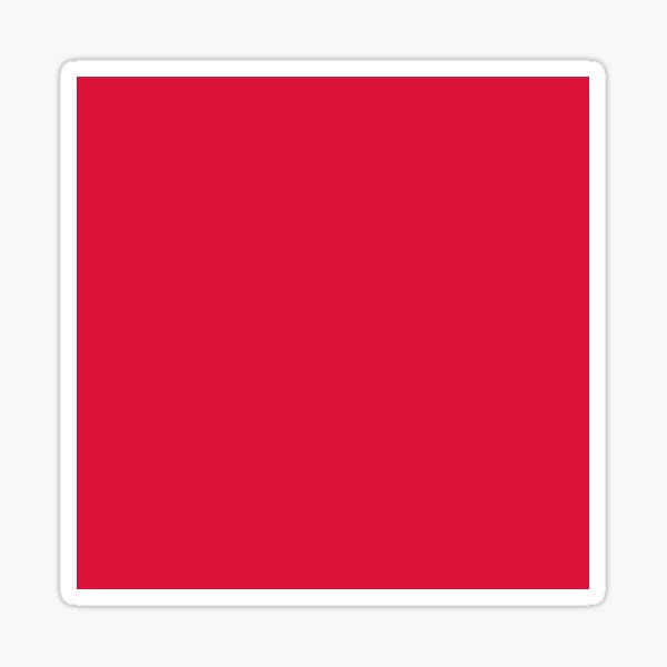 "Crimson Red" Sticker by MugenColors | Redbubble