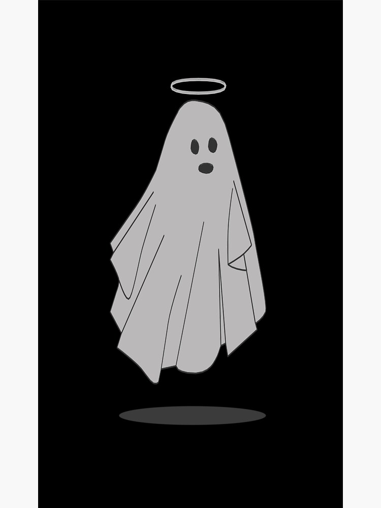 "A cute little angel ghost" Sticker by migliacci | Redbubble