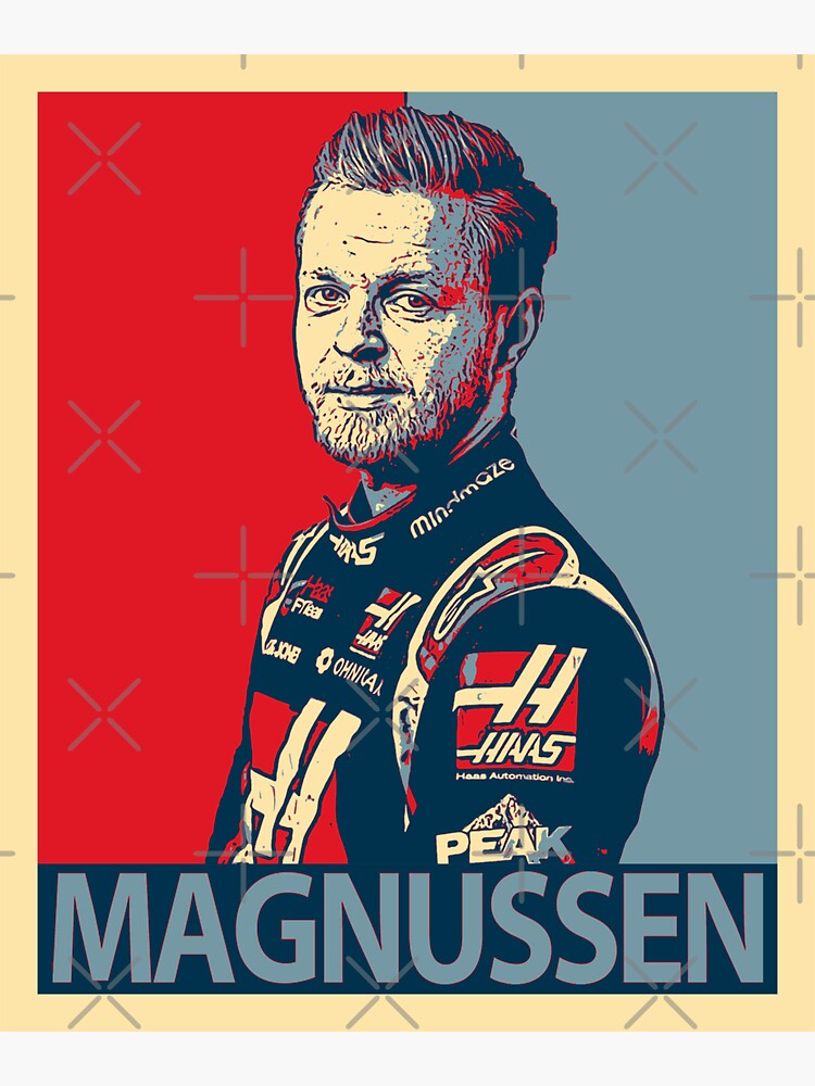 "Kevin Magnussen" Sticker by Wuando | Redbubble