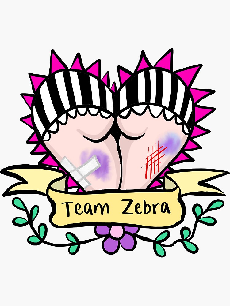 "Team Zebra Roller Derby Sticker" Sticker by stewaales6 | Redbubble