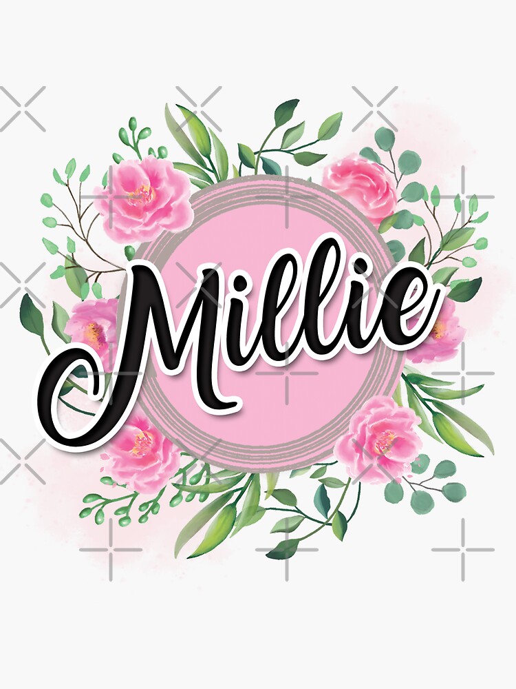 "Millie name" Sticker by badinboow | Redbubble