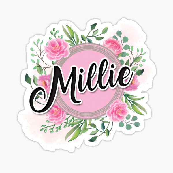 "Millie name" Sticker by badinboow | Redbubble