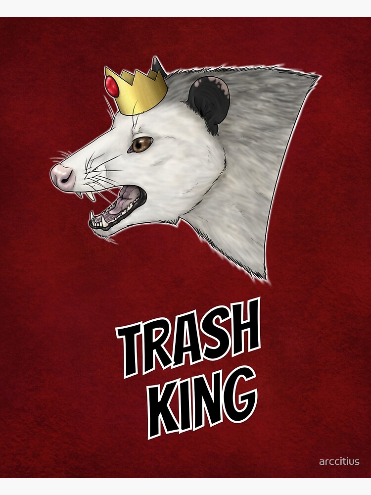 "Trash King opossum V2" Poster for Sale by arccitius | Redbubble