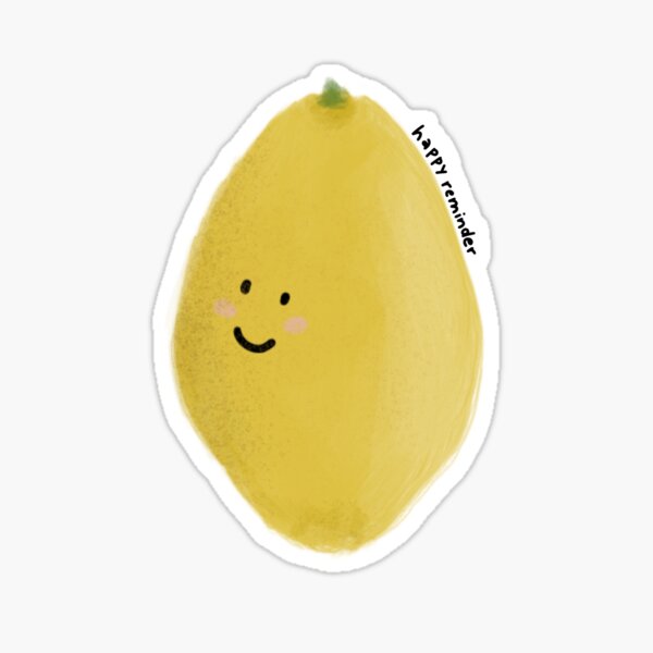 "happy lemon" Sticker by happyreminder | Redbubble